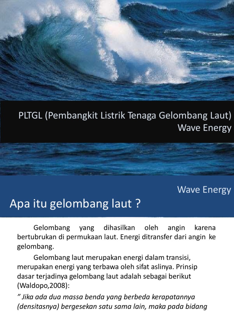 PLTGL Wave Energy | PDF | Griya & Taman
