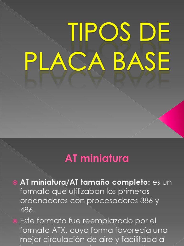 Tipos de Placa Base | PDF | Informática