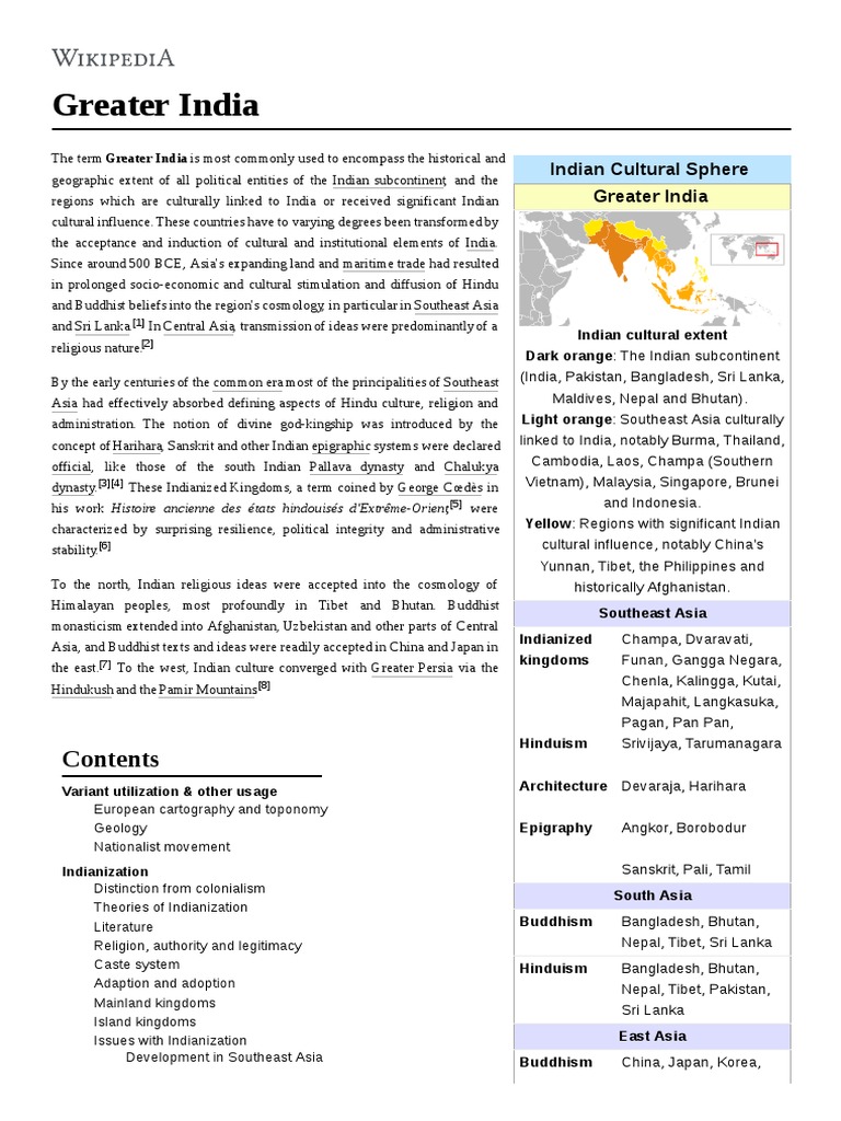 Greater India | PDF | Southeast Asia | Jainism