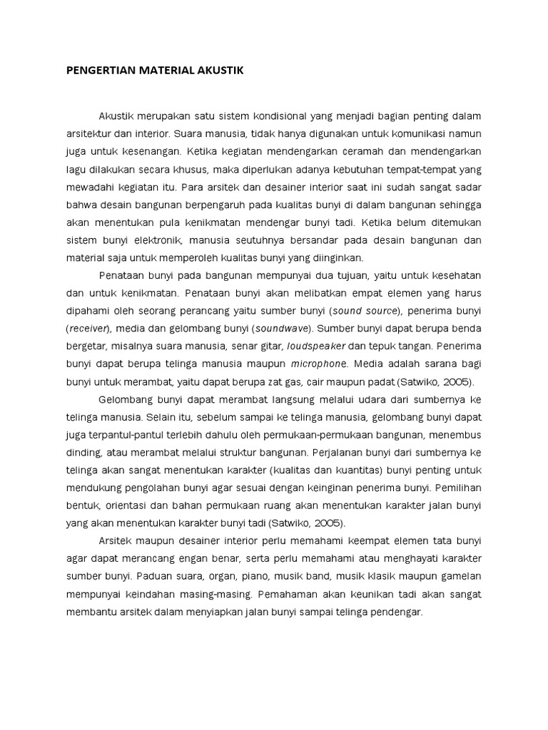 Material Akustik | PDF