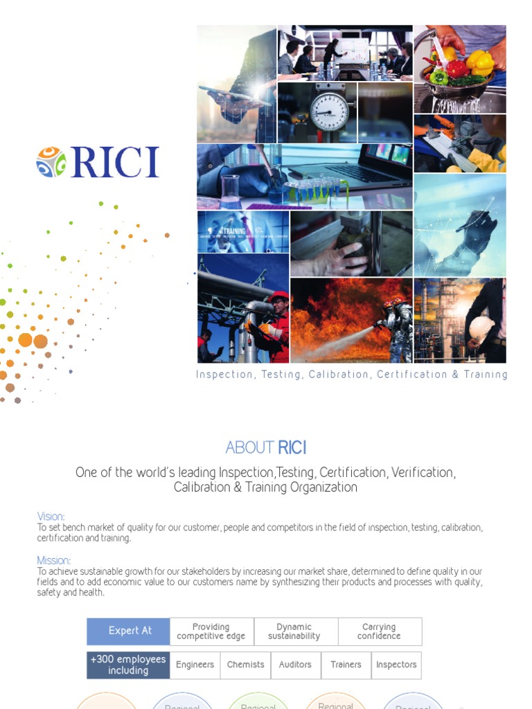 RICI: Global Inspection & Certification Services | PDF | Calibration ...