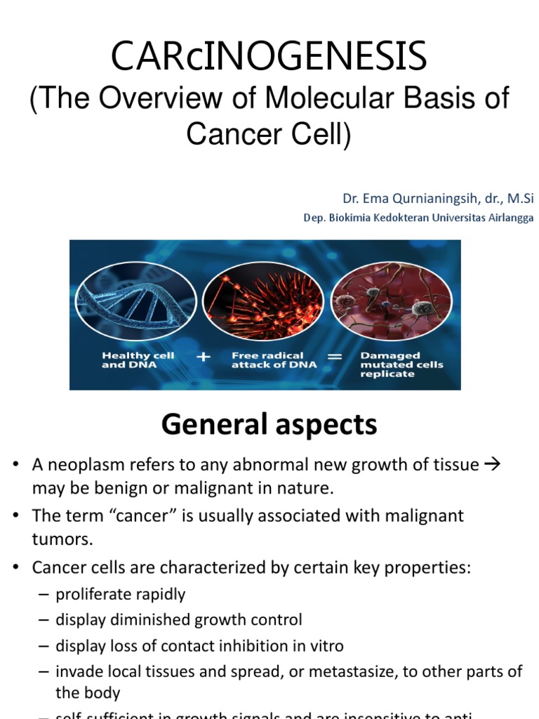Carcinogenesis: (The Overview of Molecular Basis of Cancer Cell) | PDF ...
