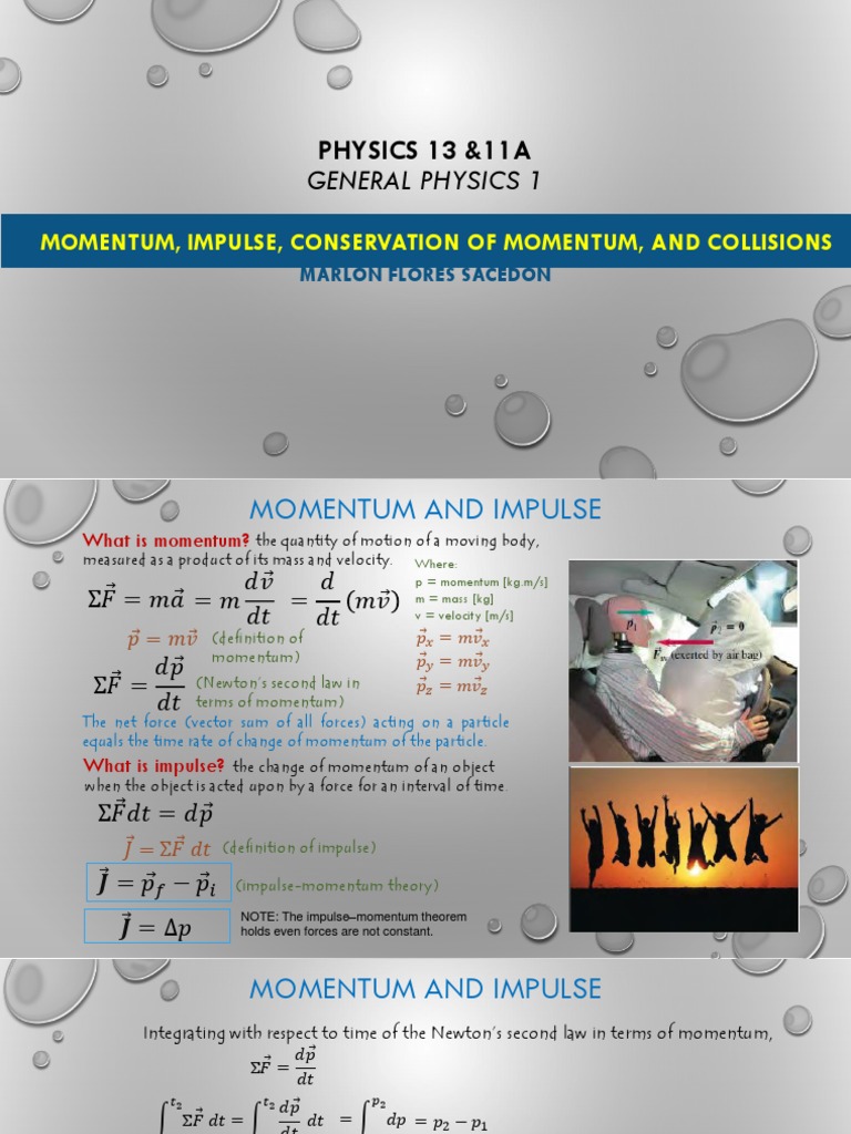 Module 12 - Phys 13 And11a Momentum | PDF | Momentum | Newton's Laws Of ...