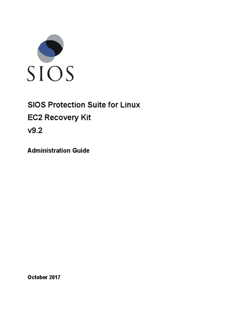 SIOS Protection Suite For Linux EC2 Recovery Kit v9.2: Administration Guide | PDF | Ip Address ...