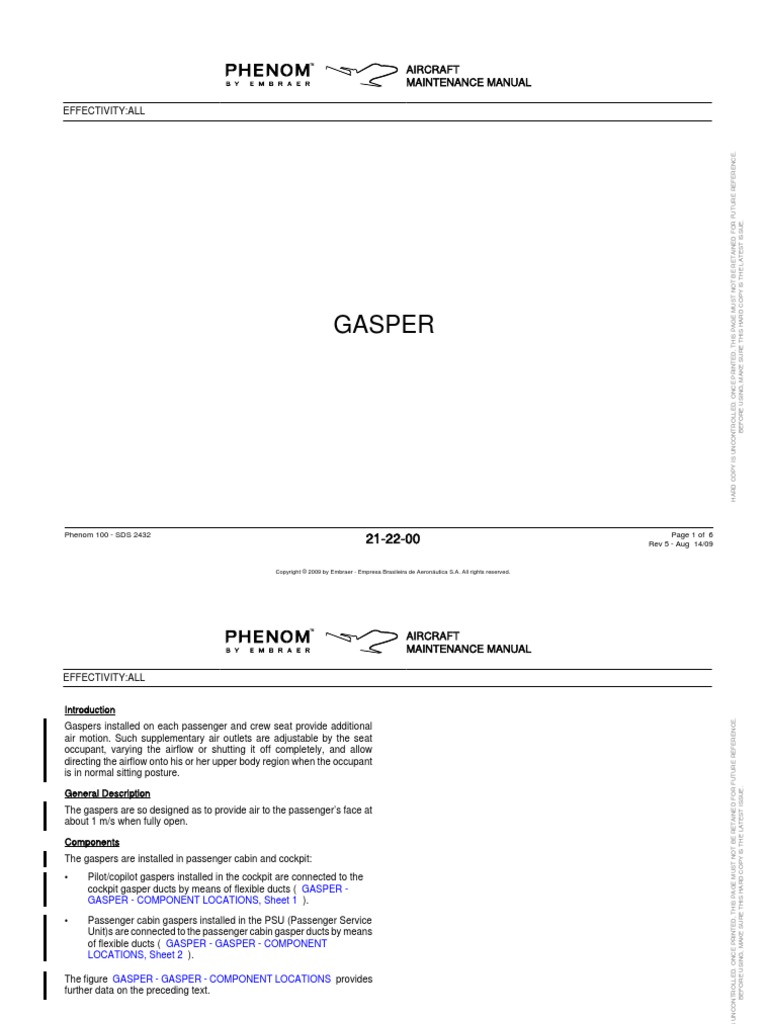 Gasper: Effectivity:All | PDF | Cockpit | Aeronautics