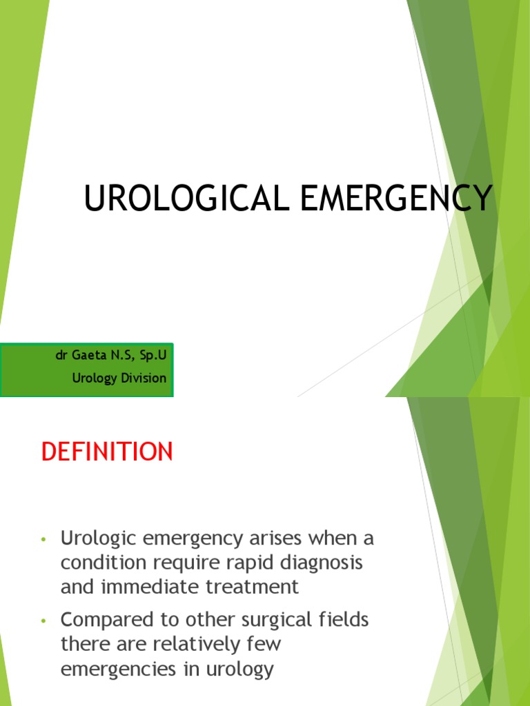 Emergency Urology | PDF | Urology | Medical Specialties