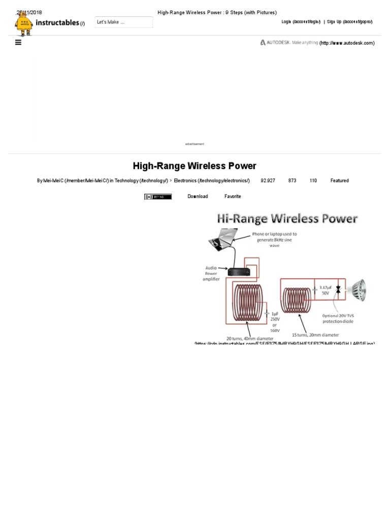 High-Range Wireless Power | PDF | Inductor | Inductance