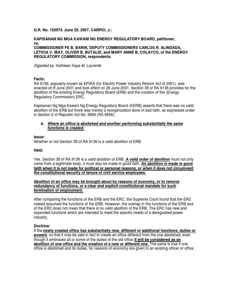 KKERB Vs Commissioner Fe Barin | PDF