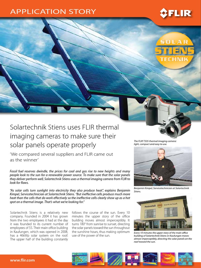 FLIR T335: Optimizing Solar Panel Inspections | PDF | Thermography ...