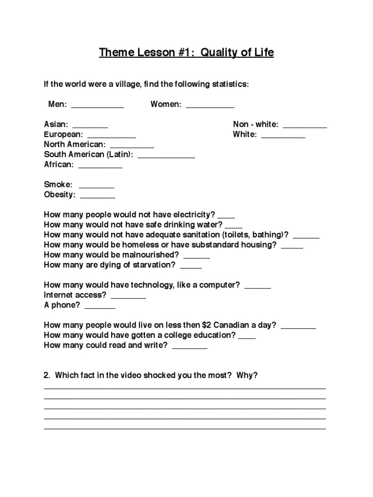 Introduction To Quality of Life | PDF