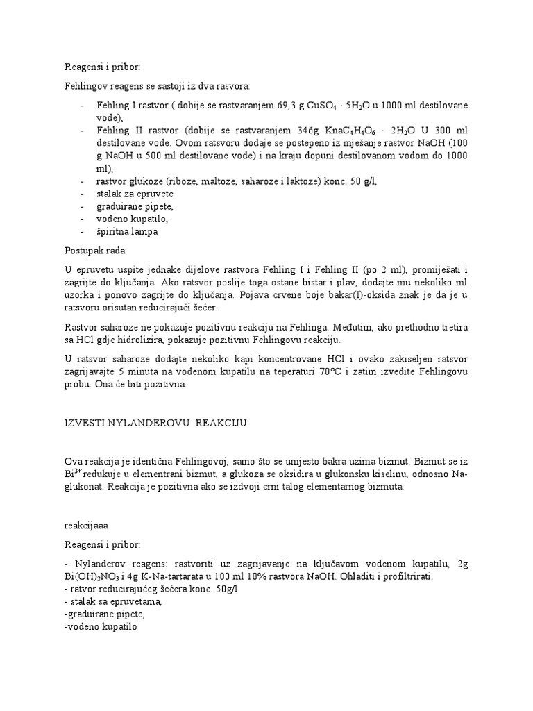 Vjezba Biohemija | PDF