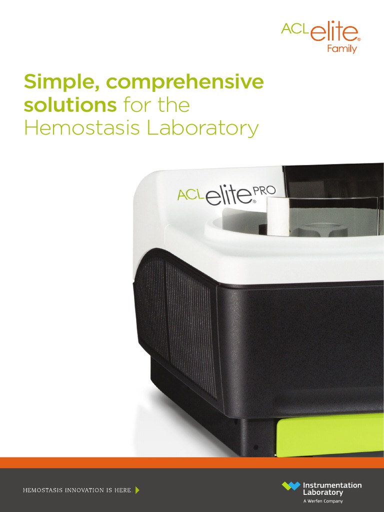 ACL Elite | PDF | Coagulation | Blood