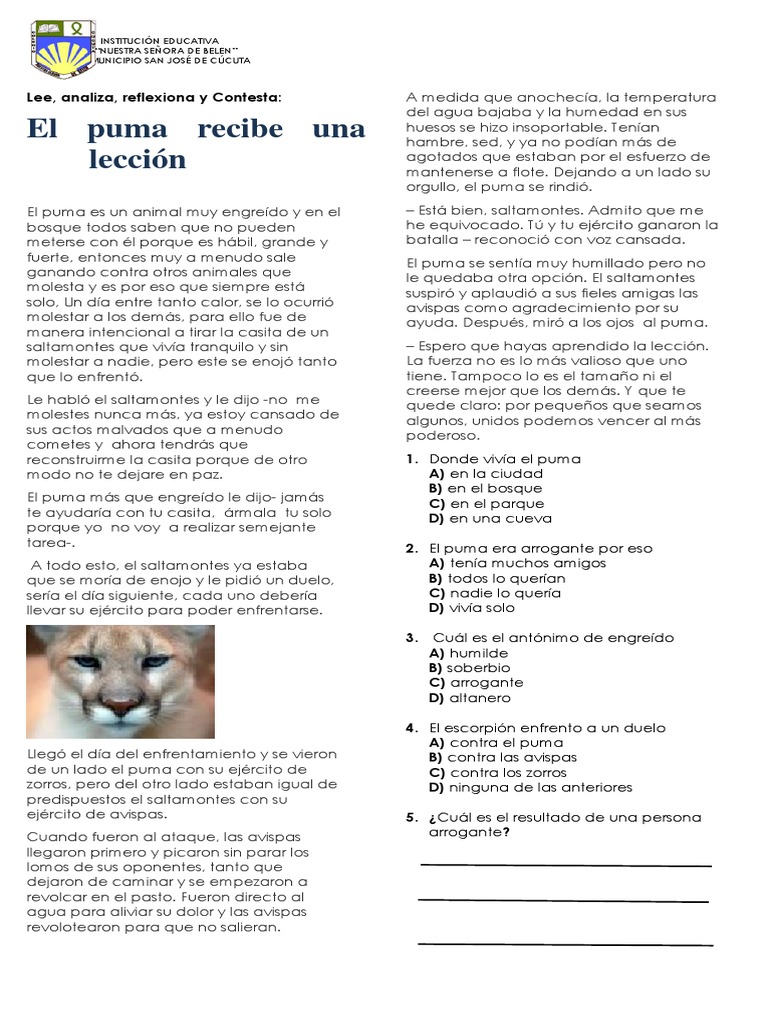 El Puma | PDF | Puma | Ocio