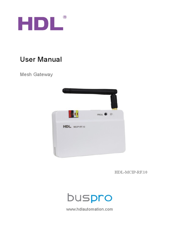Um HDL Mcip Rf.10 (Mesh Gateway) | PDF | Computer Network | Ip Address