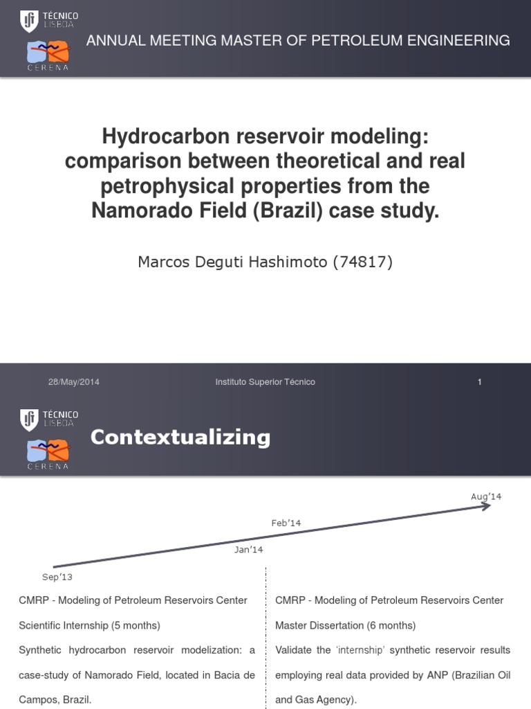 Hydrocarbon Reservoir Modeling Comparison Between Theoretical and Real Petrophysical Properties ...