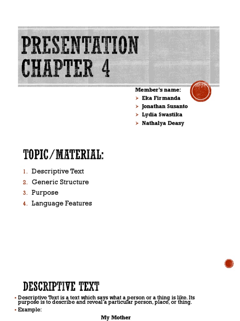Descriptive Text Analysis: Key Elements, Structure, Purpose and Language Features of Descriptive ...