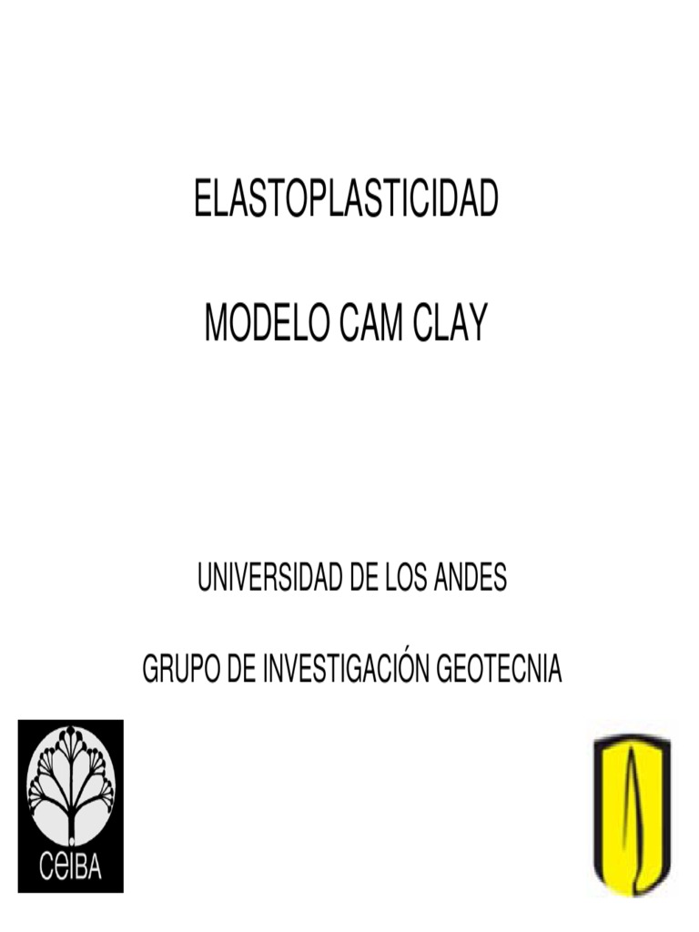 Modelo Cam Clay en Elasto-plasticidad | PDF