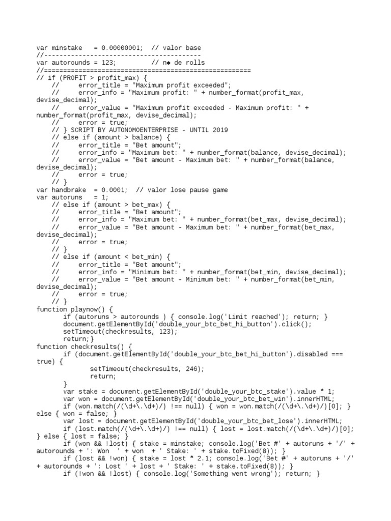 FreeBitcoin Script 2019 | PDF | Gambling | Teaching Mathematics