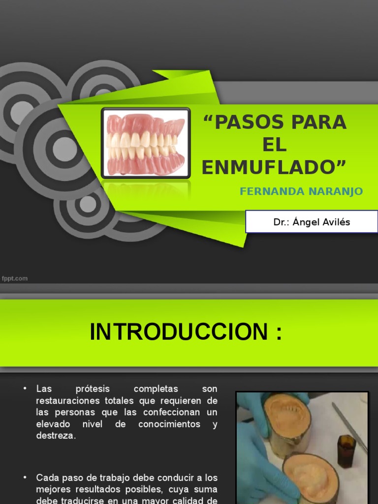Pasos para el Enmuflado de Prótesis Total | PDF | Dentadura postiza ...