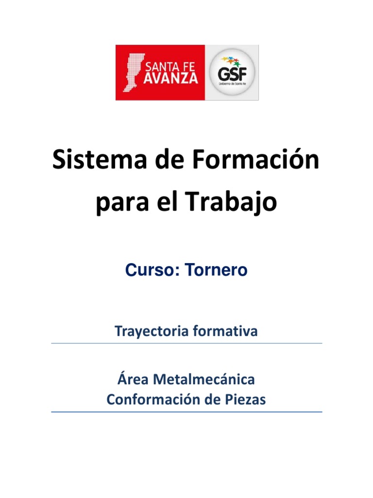 Curso Tornero Sistema de Formacic3b3n para El Trabajo2 | PDF ...
