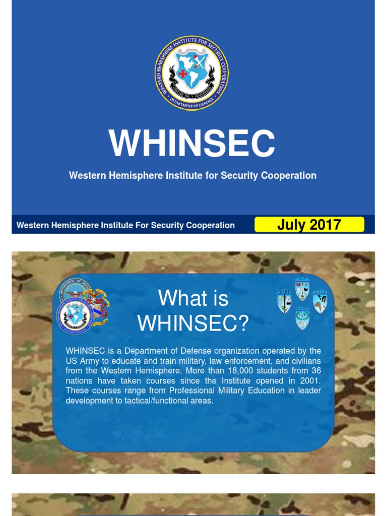 Manual Whinsec | PDF | Officer (Armed Forces) | United States Army