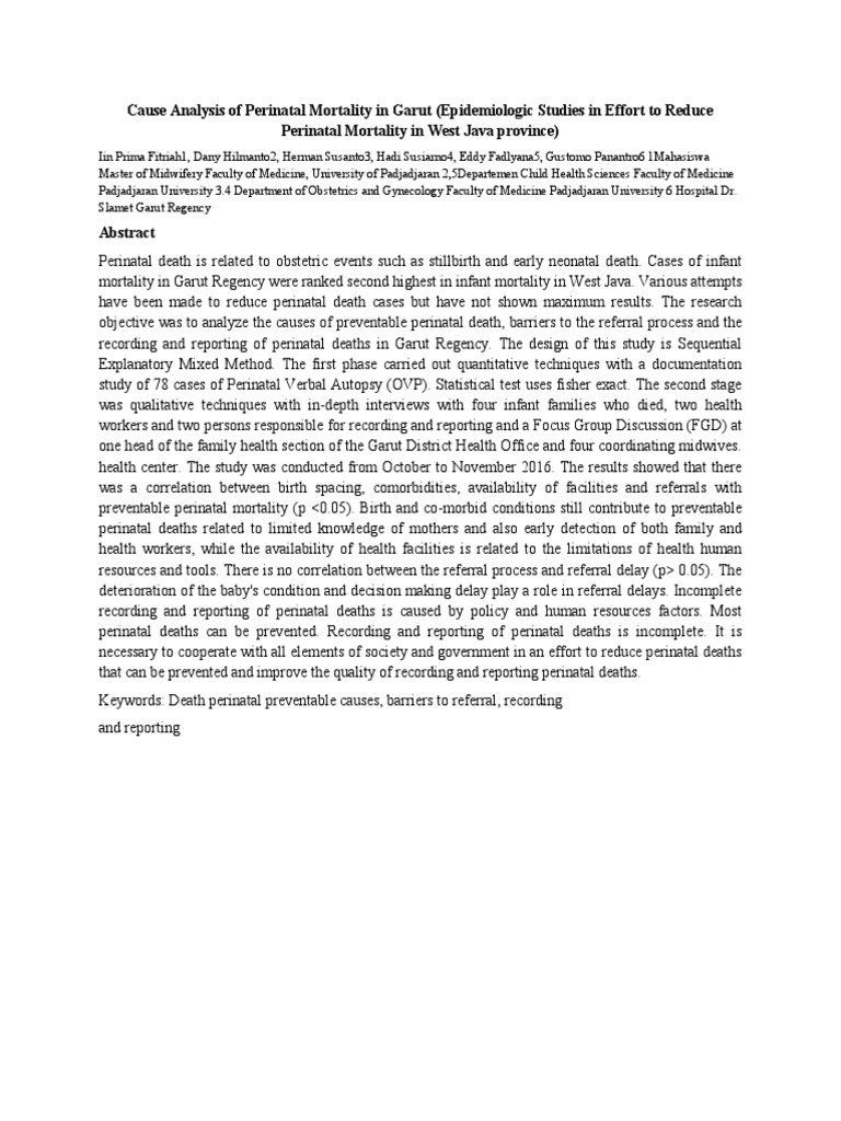 Silabus KDK Dengan Minggu | PDF | Infant Mortality | Mortality Rate