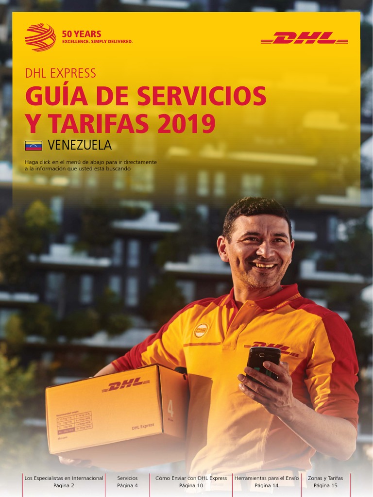 Guía de Servicios y Tarifas DHL 2019 | PDF | aduana | Exportaciones