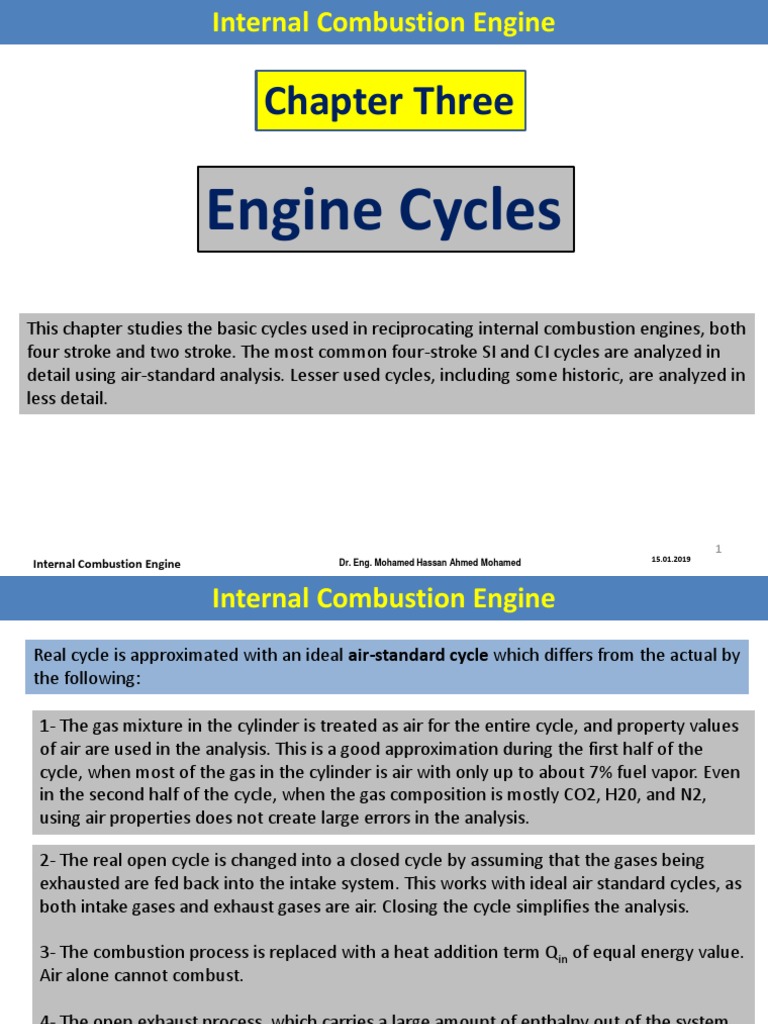 ICE Engine Cycles | PDF | Diesel Engine | Internal Combustion Engine