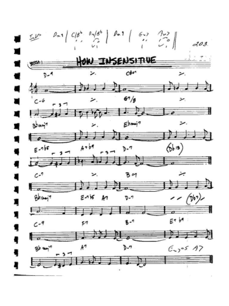 How Insensitive | PDF