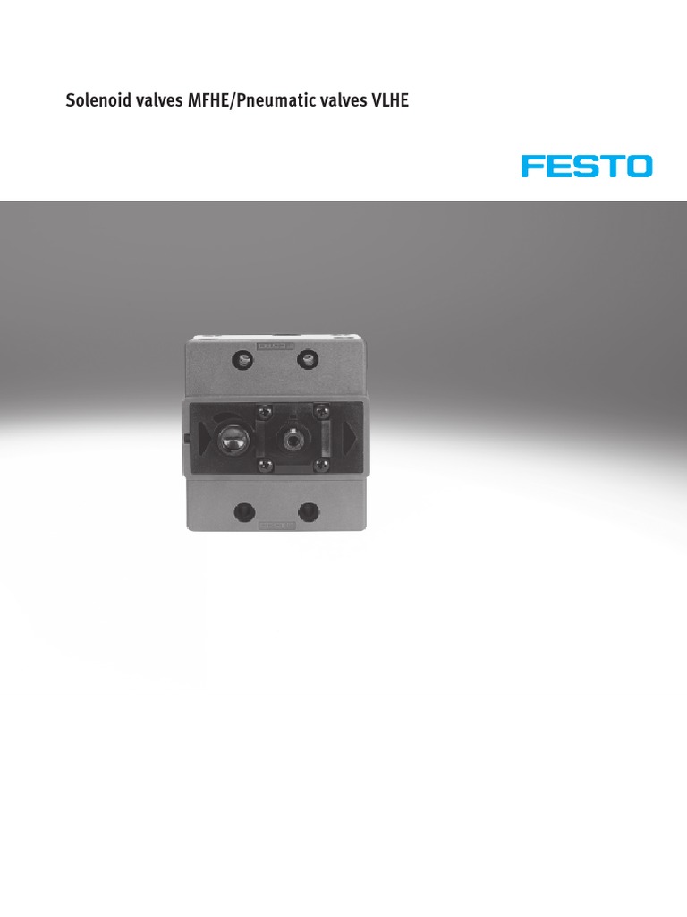Festo - Solenoid Valves | PDF | Valve | Electrical Connector