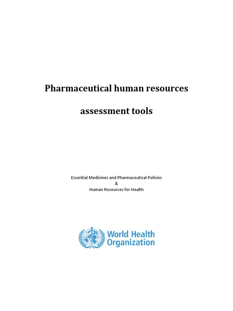 Pharmaceutical Human Resources Assessment Tools | PDF | Health Human ...