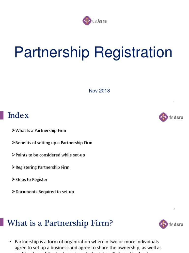 Partnership Firm Registration - Partnership Firm Registration Documents ...