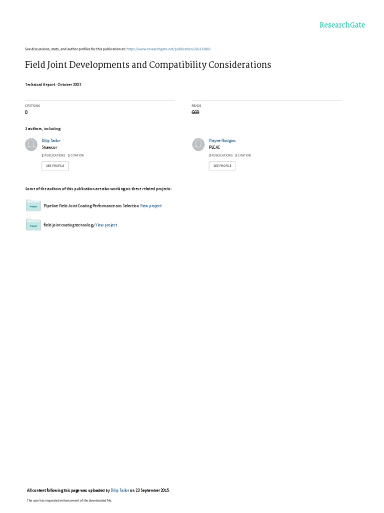 Pipeline Coating Compatibility Guide | PDF | Epoxy | Polyethylene