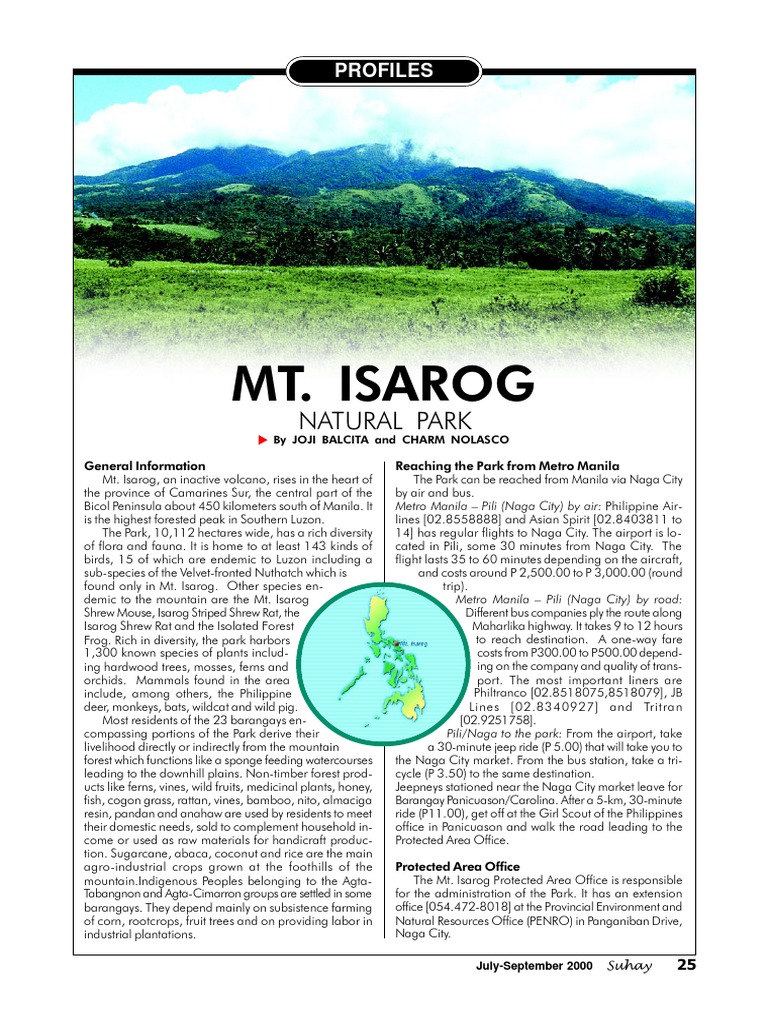 Profile MT Isarog | PDF | Nature