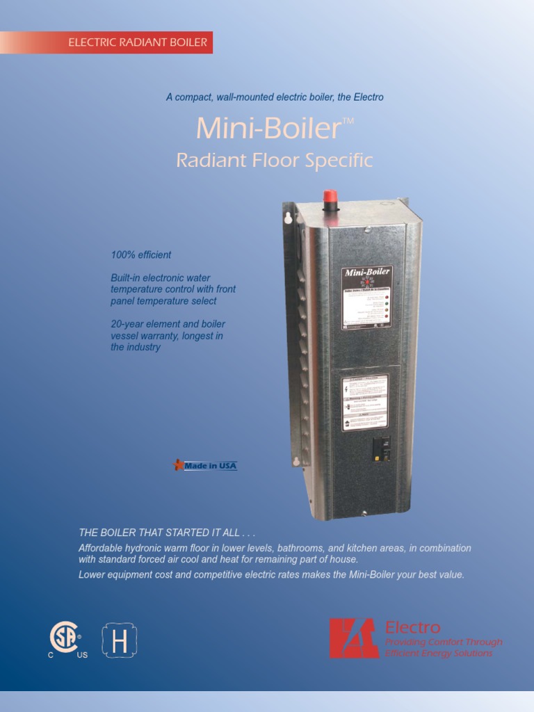 Electro Industries EMB-H-5 WarmFlo Radiant Heating Modulating Electric ...