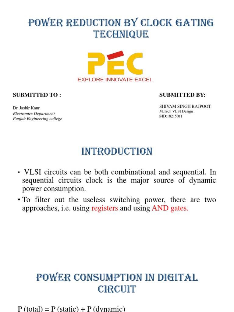 Clock Gating for VLSI Power Saving | PDF