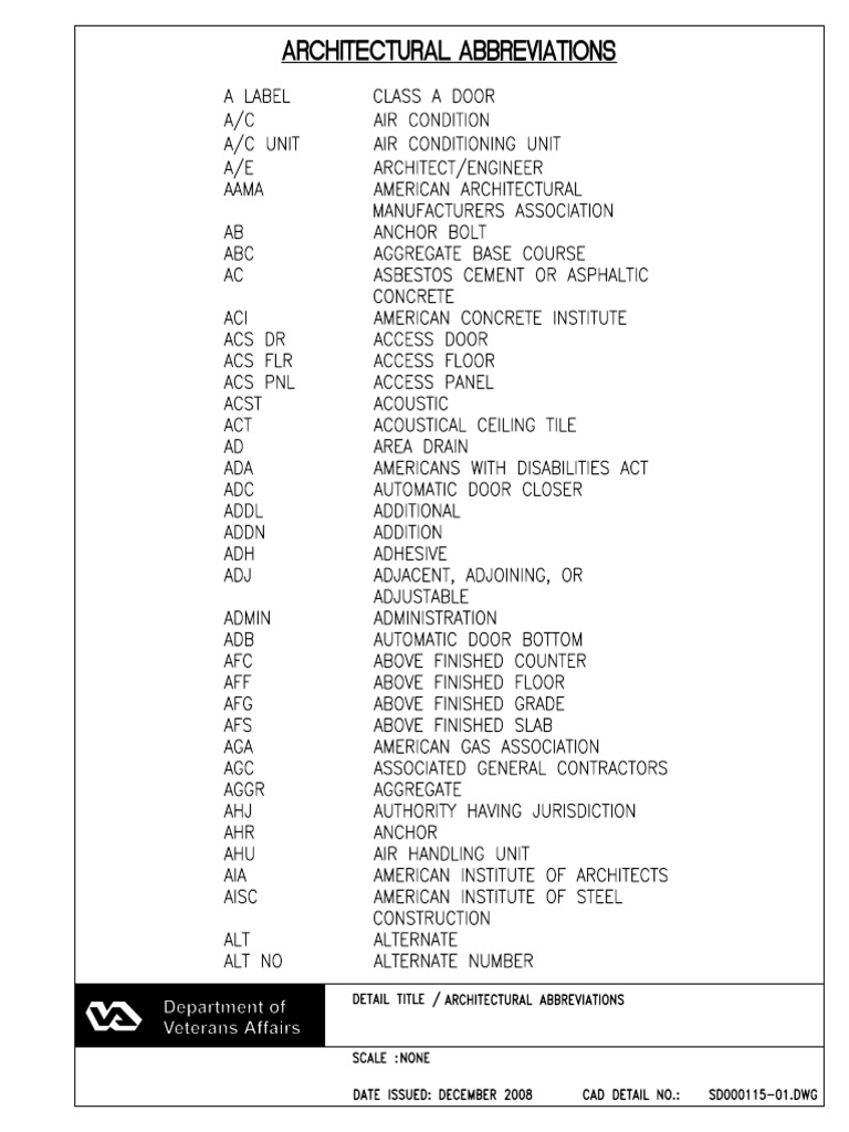 Standard Legends & Symbols - Detail Div00 13 PDF | PDF | Building ...