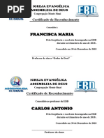 Certificado Ebd Infantil | PDF