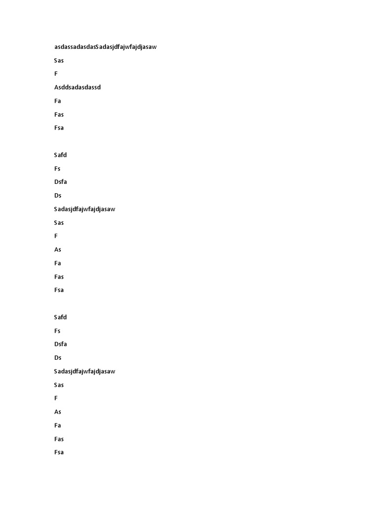 Asdassadasdassadasjdfajwfajdjasaw Sas F Asddsadasdassd Fa Fas Fsa | PDF ...