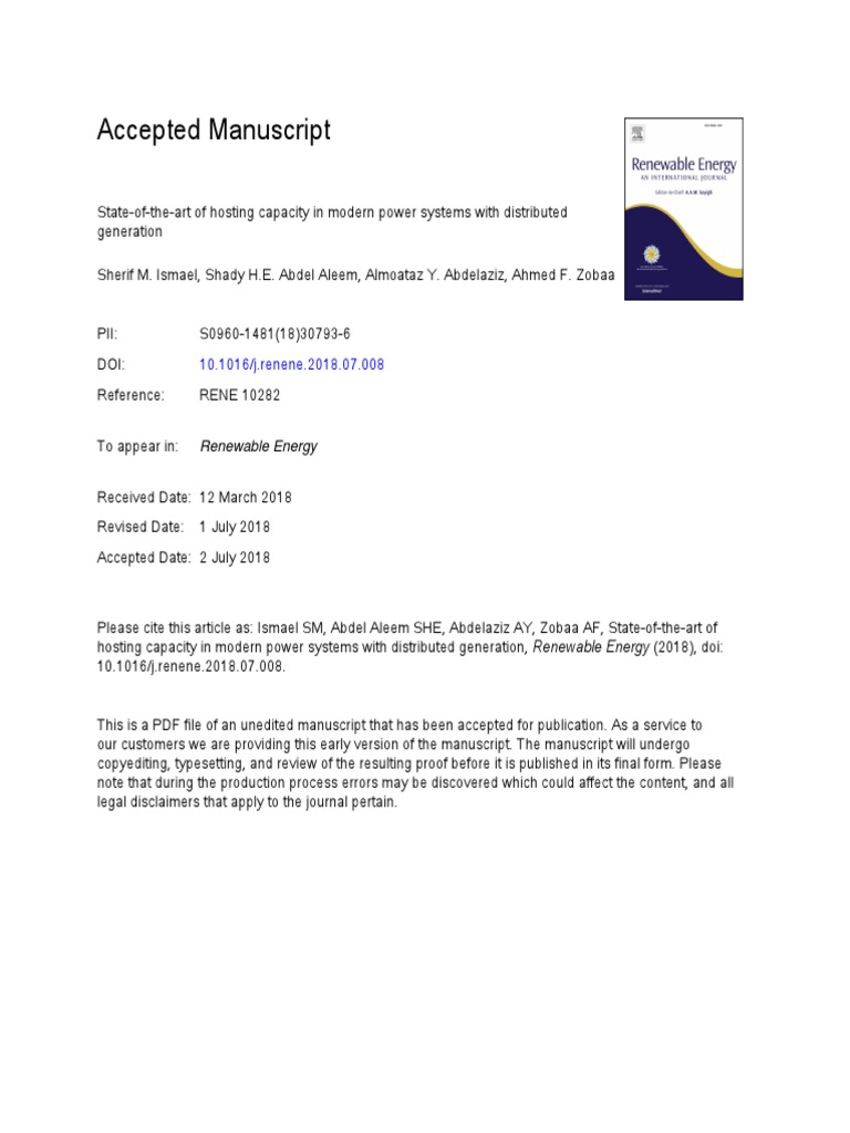 Hosting Capacity Techniques | PDF | Distributed Generation | Photovoltaics