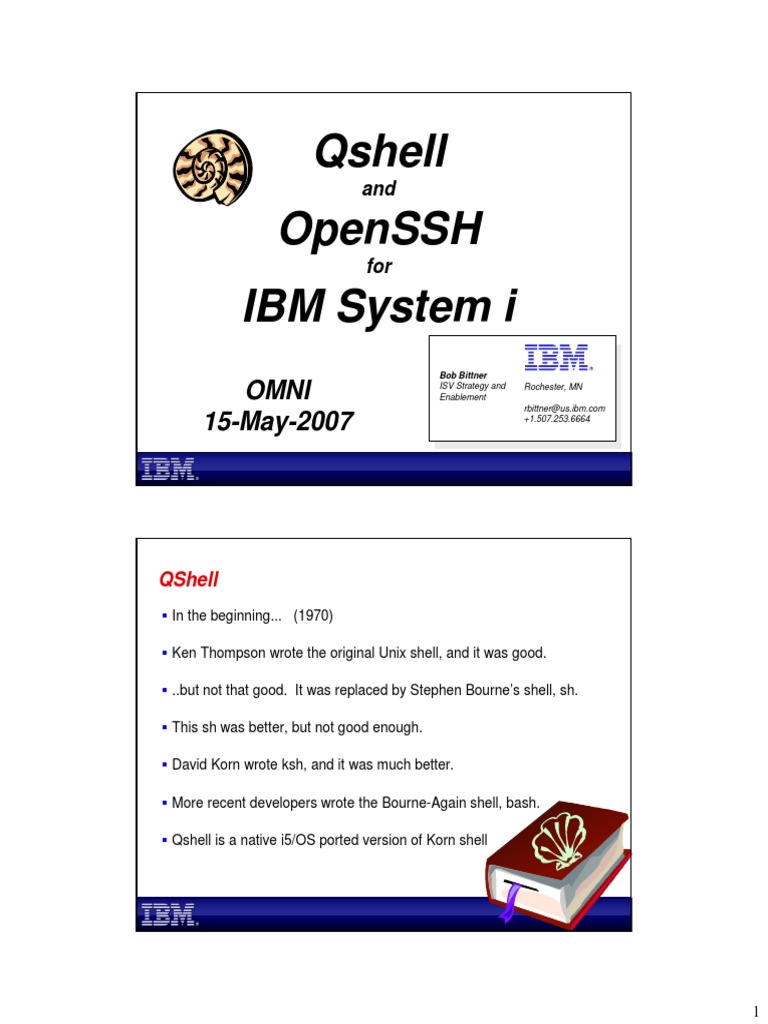 Qshell Openssh Omni | PDF | Secure Shell | Ibm System I