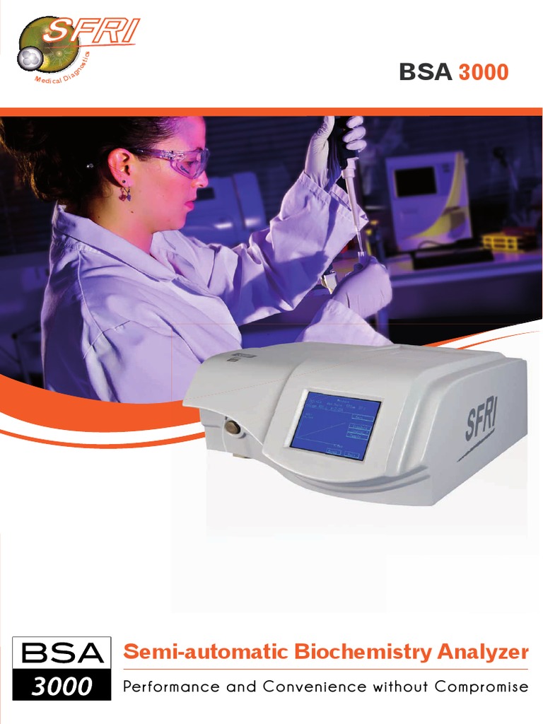 Brochure Bsa3000 Web | PDF | Absorbance | Spectrophotometry