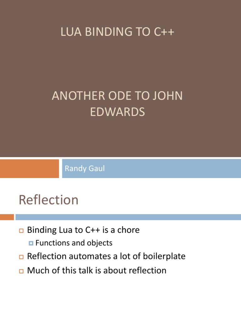 Lua Binding | PDF | C++ | Pointer (Computer Programming)