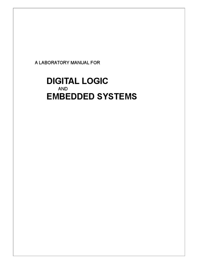 Digital Logic Lab Manual | PDF | Electronic Circuits | Logic Gate