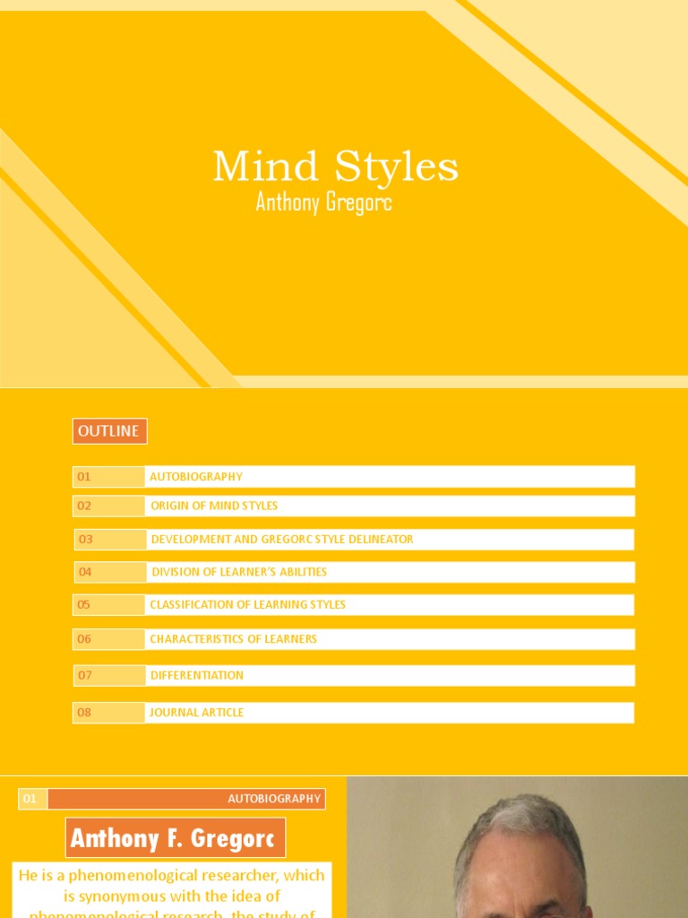 Mind Styles: Anthony Gregorc | PDF | Learning Styles | Perception
