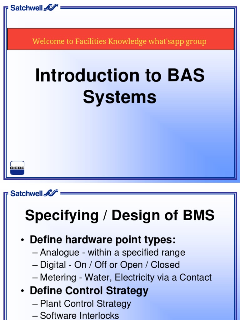 Introduction To BAS Systems: Welcome To Facilities Knowledge What'sapp ...