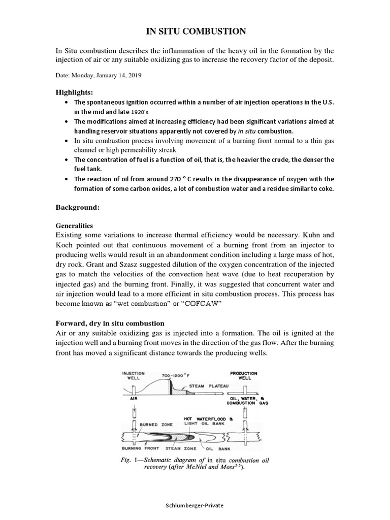 In Situ Combustion Techniques Overview | PDF | Combustion | Evaporation