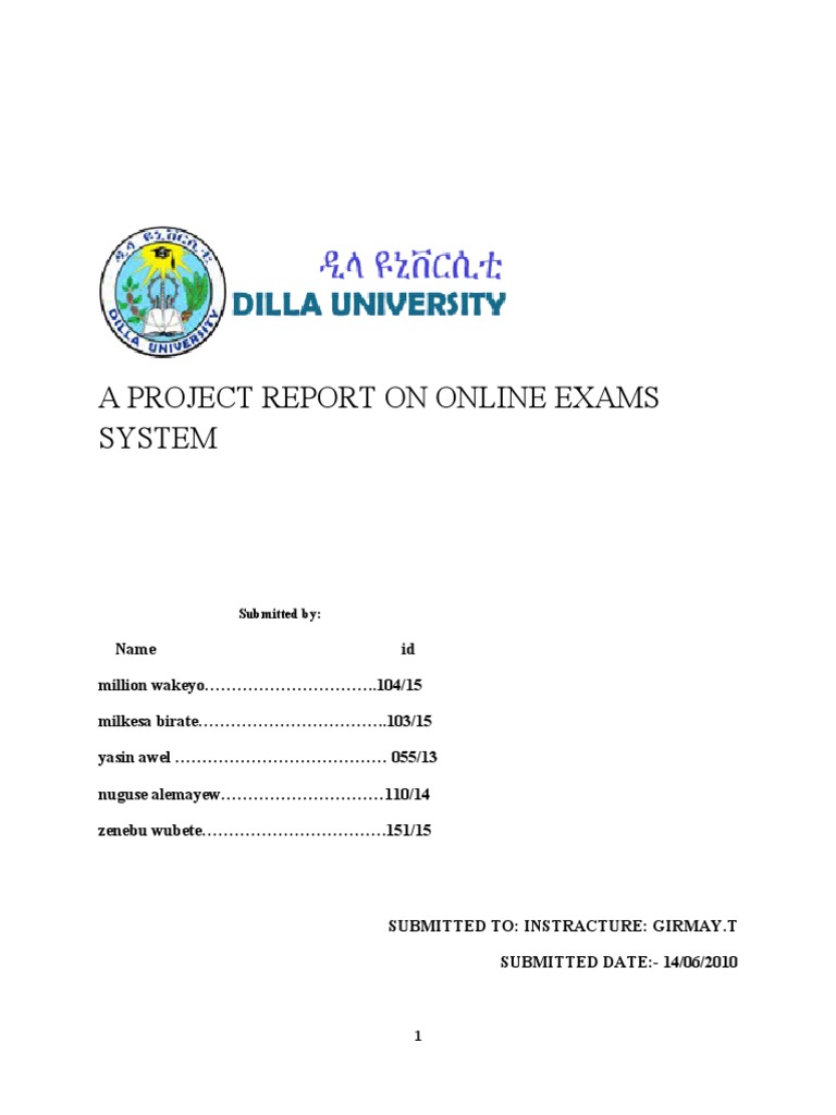 Project For Online Examination System | PDF | Software Testing | Databases