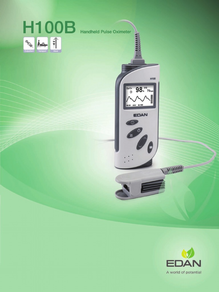 Pulse Oximeter EDAN H100B PDF | PDF