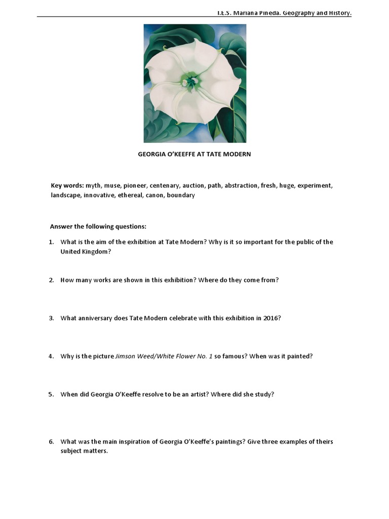 Georgia O'Keeffe at Tate Modern | PDF